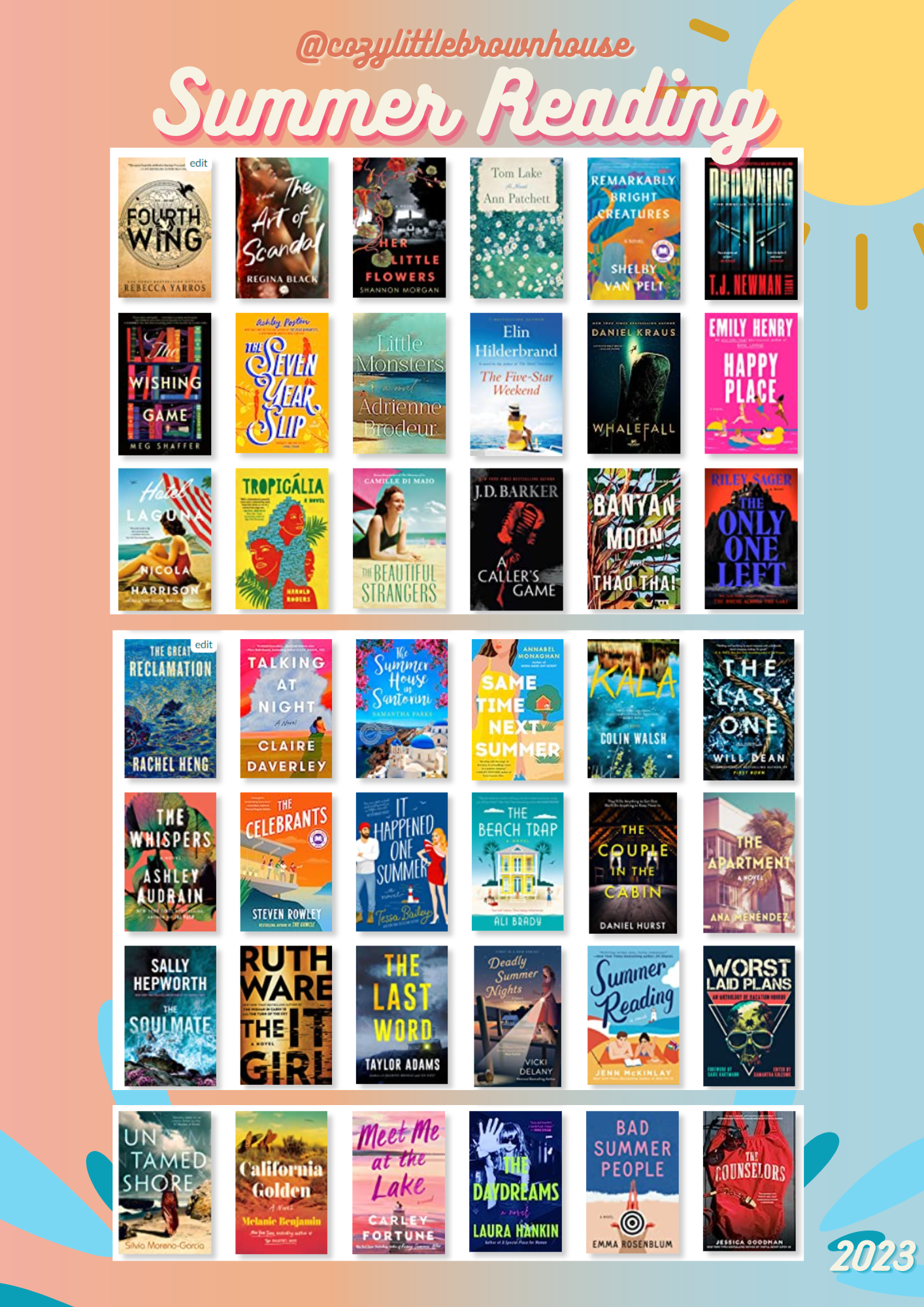 Summer Reading List 2023